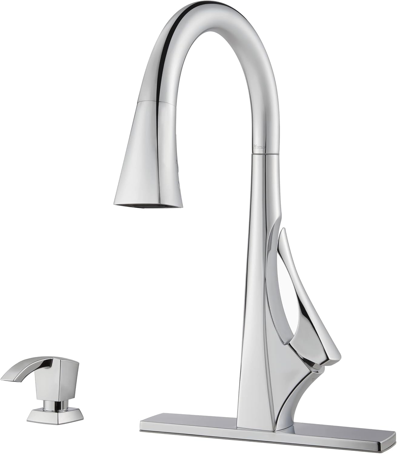 Pfister Venturi Kitchen Faucet with Pull Down Sprayer and Soap ...