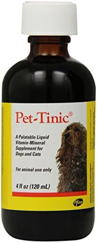 Pfizer Animal Pet-Tinic Vitamin-Mineral Supplement for Dogs and Cats, 4 ...