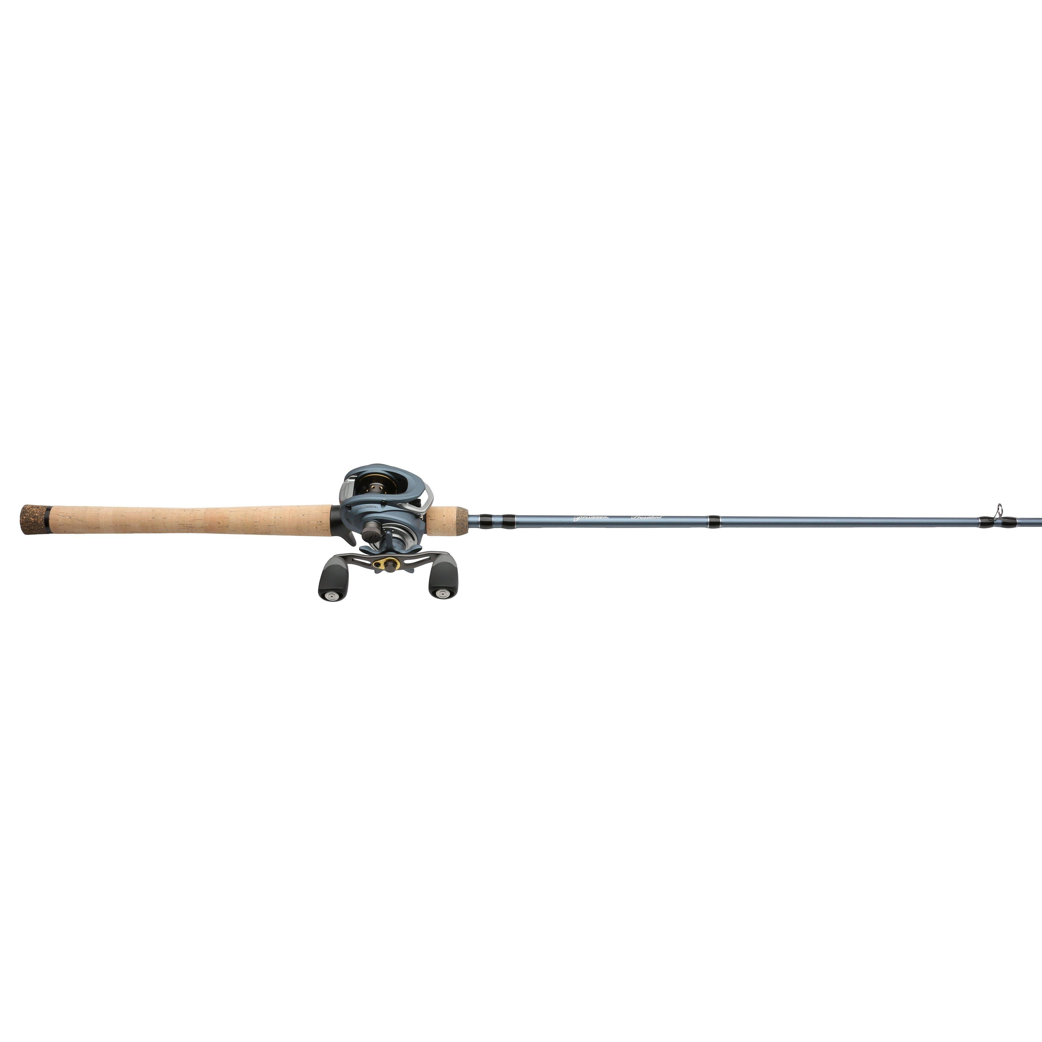 Pflueger President Baitcast Fishing Combo, 7' Medium Heavy Rod, Right ...