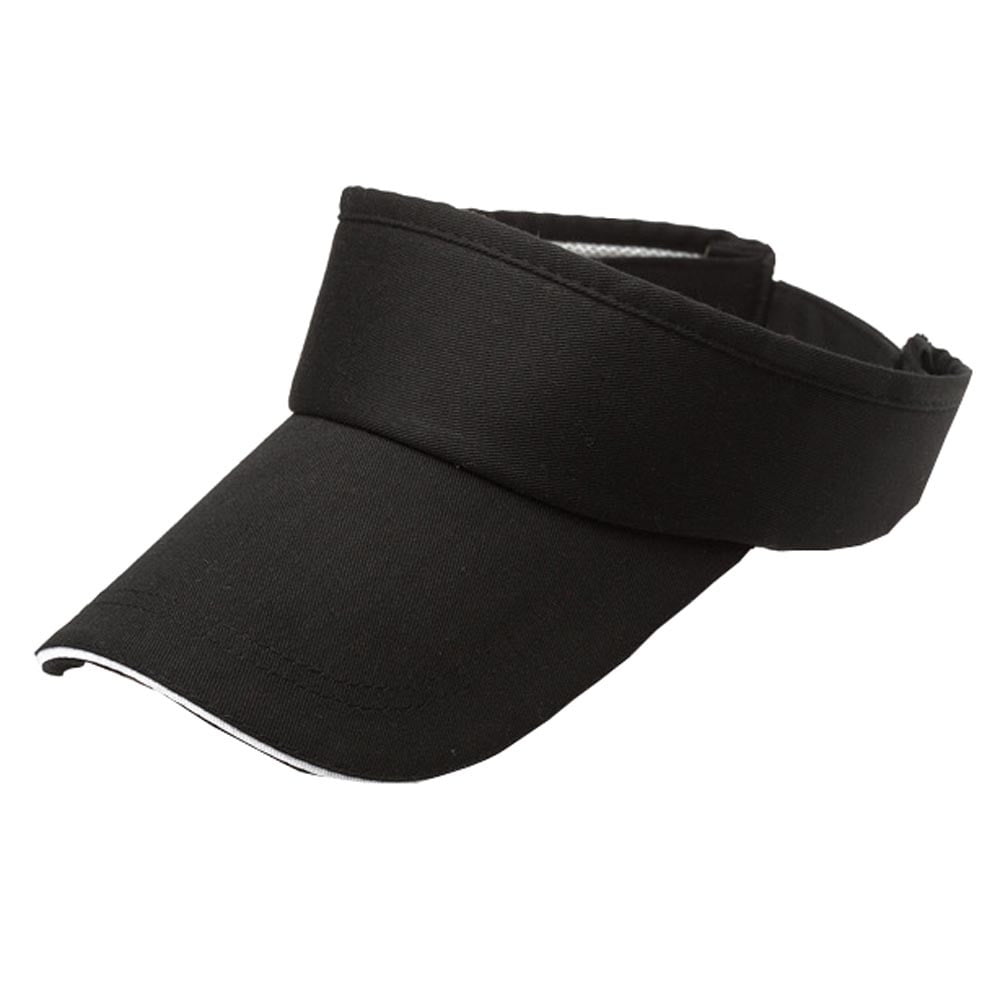 Pgeraug Baseball Caps Visor Sun Plain Cap Bk Hats for Women Black ...