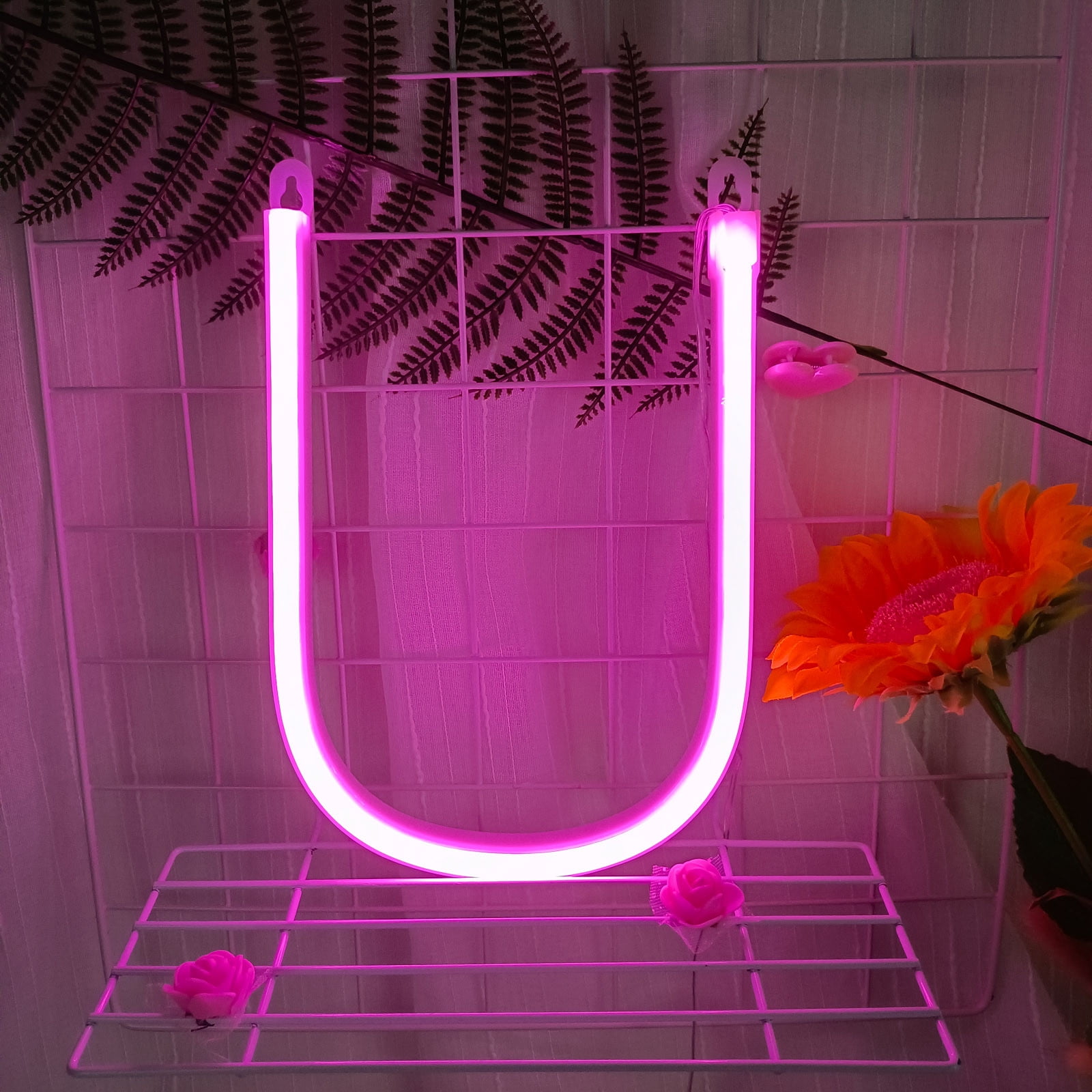 Pgeraug Valentines Day Gifts Letter Shape Lamp Led Neon Lights ...