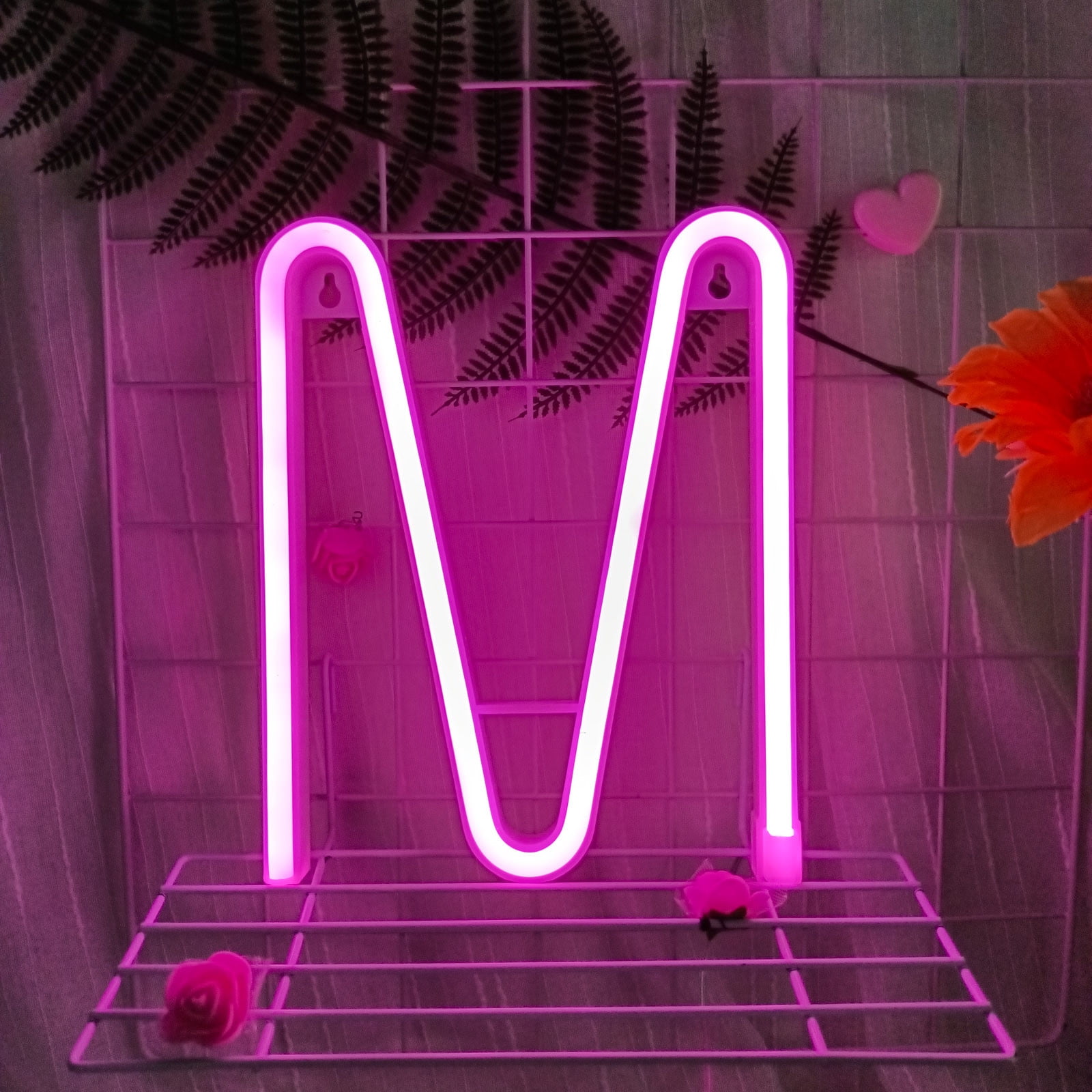 Pgeraug Valentines Day Gifts Letter Shape Lamp Led Neon Lights ...