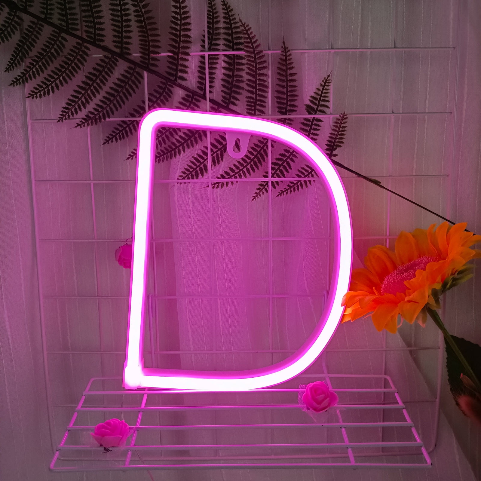 Pgeraug Valentines Day Gifts Letter Shape Lamp Led Neon Lights ...
