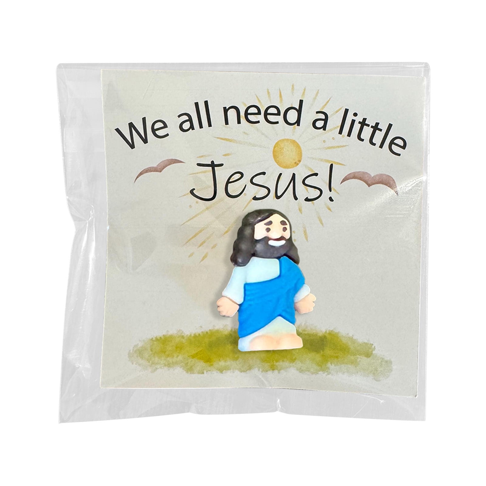 Pgyong 1 Pcs Little Jesus Figures Original Design Mini Rubber Jesus ...