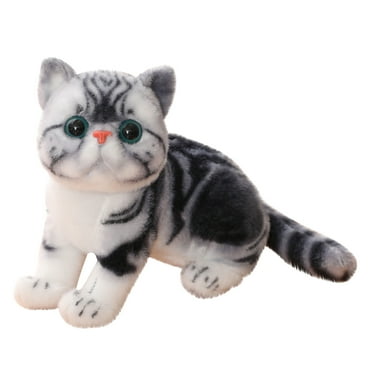Cute Simulation Siamese Cat Plush Toy Realistic Lifelike Siamese Cat ...