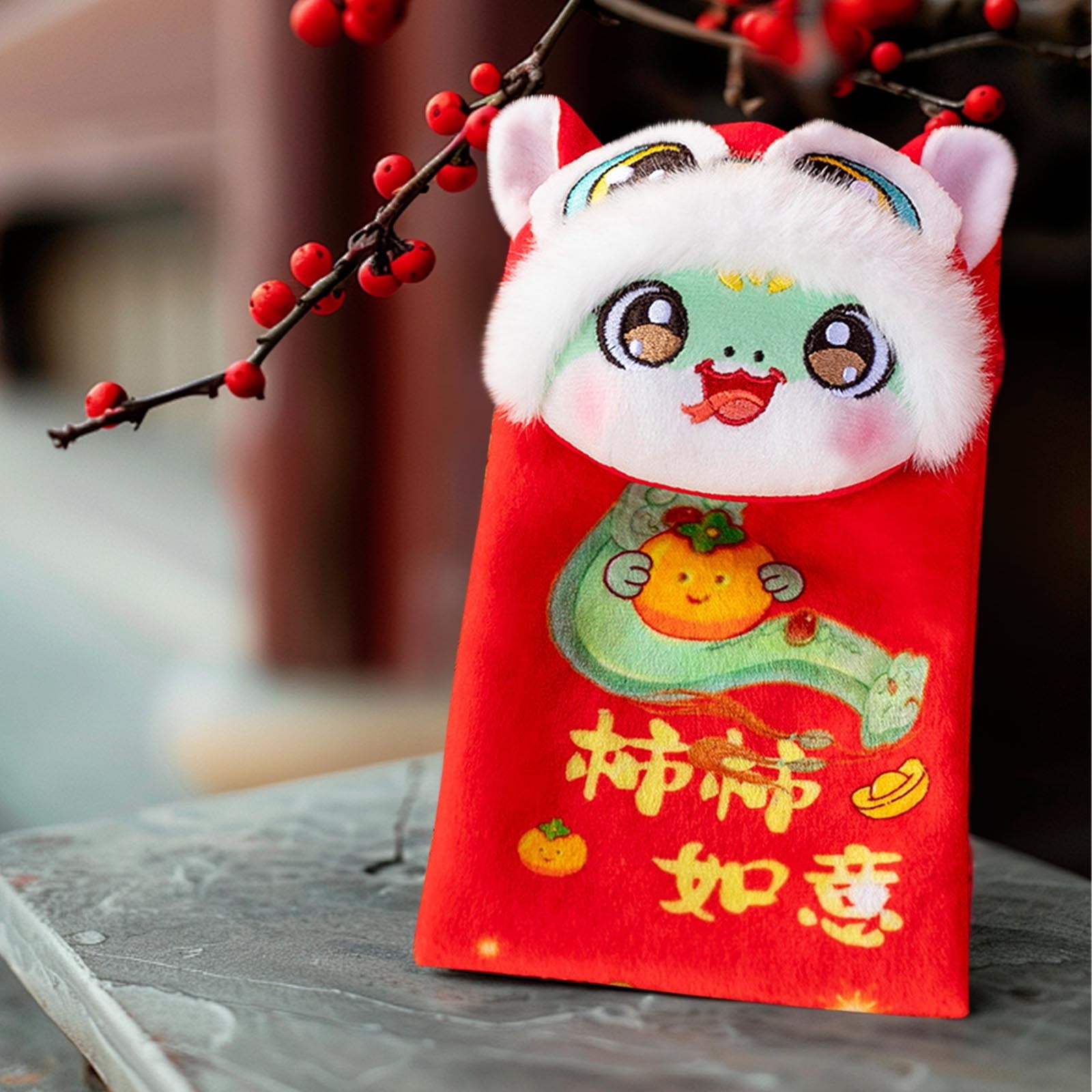 Pgyong 6 PCS Chinese Red Envelope New Year of Snake Envelopes Red ...