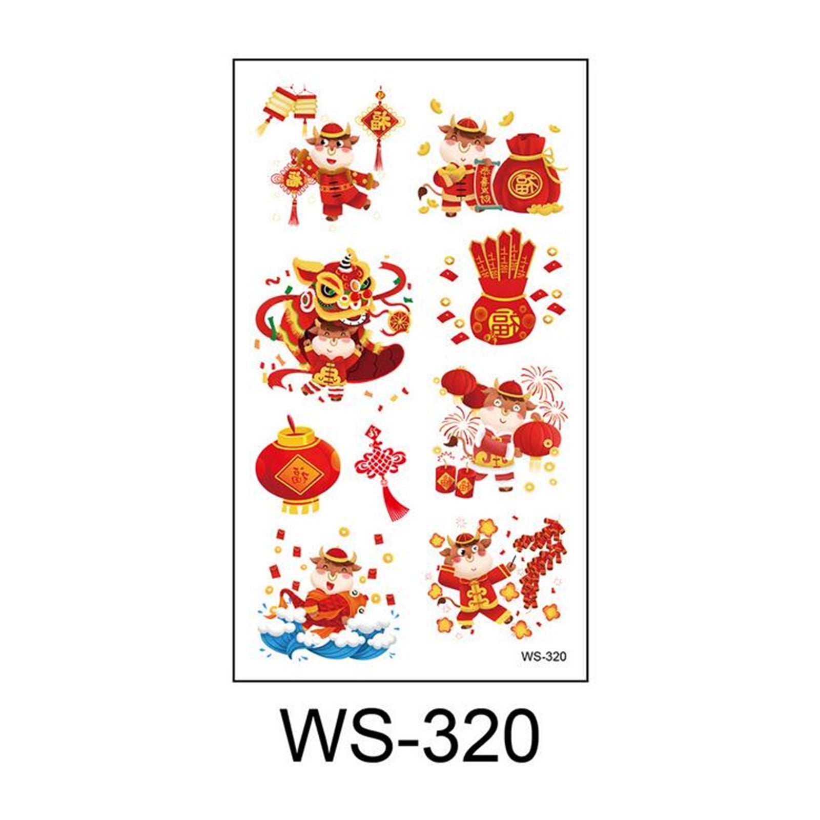Pgyong Chinese New Year Stickers - Chinese Zodiac Stickers, Lunar New ...