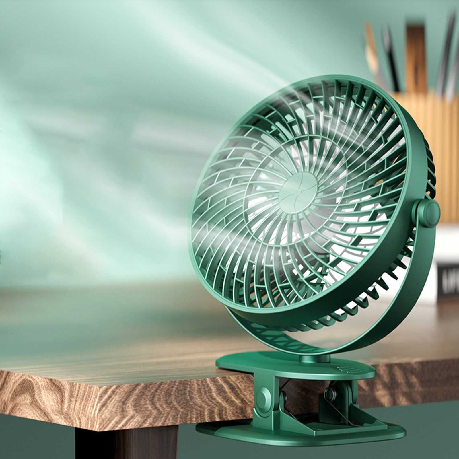 PGYONG Clip On Fan,3 Speeds Small USB Fan with Strong Airflow,Clip ...