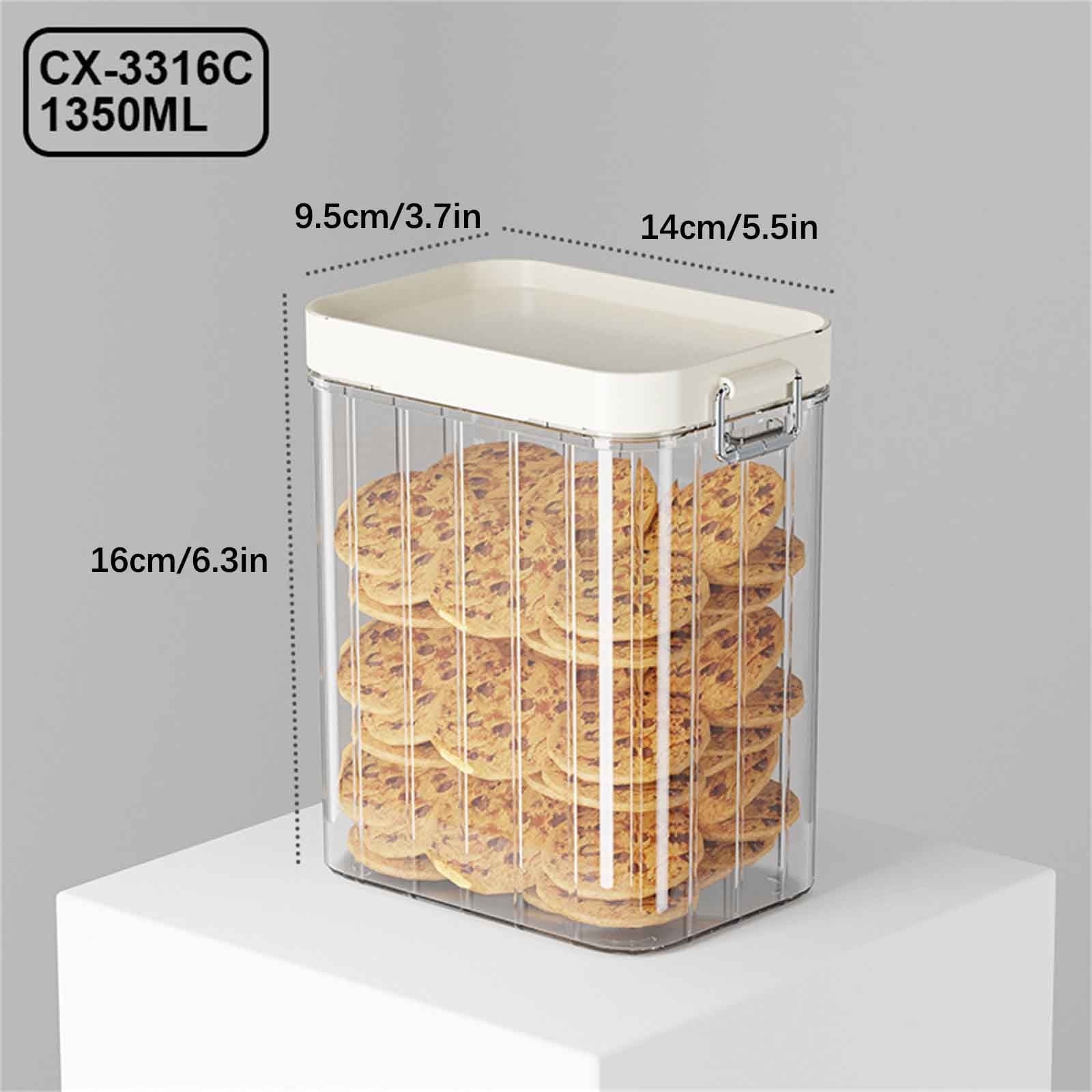 PGYONG Food Sealed Storage Container with Lid,Canister Jar for Rice ...
