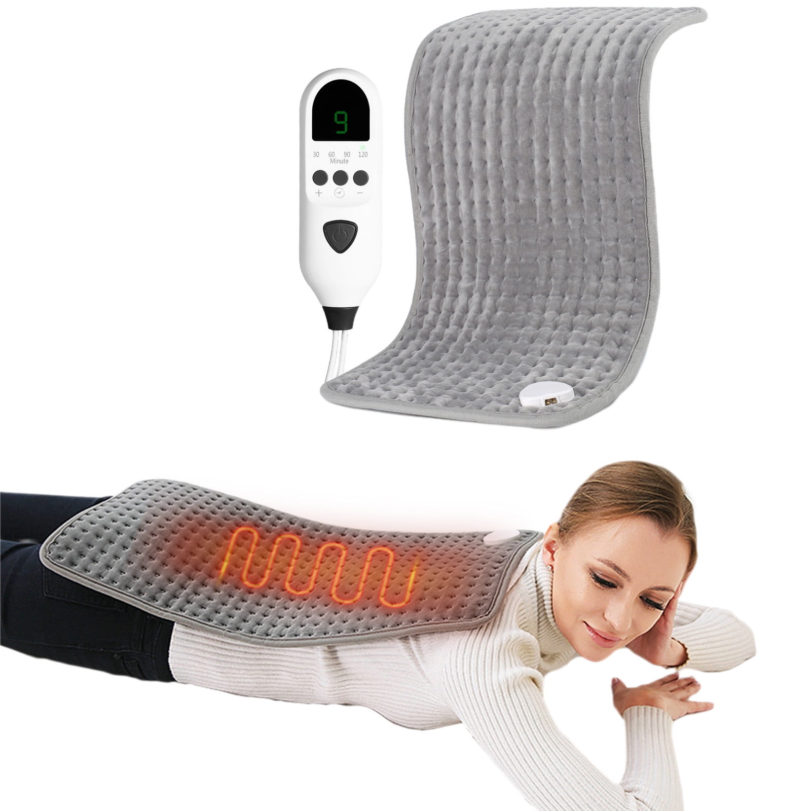 Pgyong Heating Pad for Back/Neck/Shoulder Pain Relief,11.8"x23.6 ...
