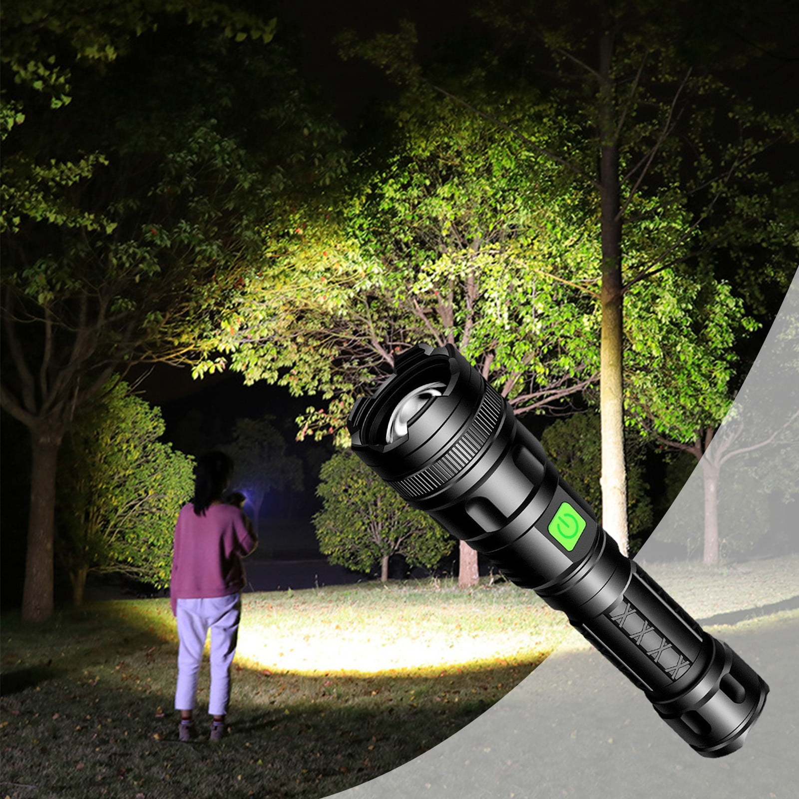 Pgyong Led Flashlights High Lumens Outdoor Tactical Flashlight Glow in ...