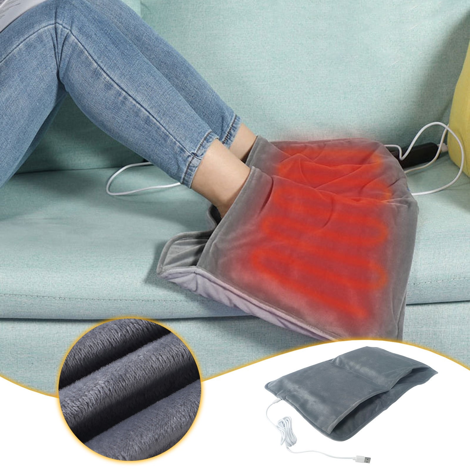 Pgyong New USB Electric Heated Foot Warmer - Intelligent Thermostatic ...