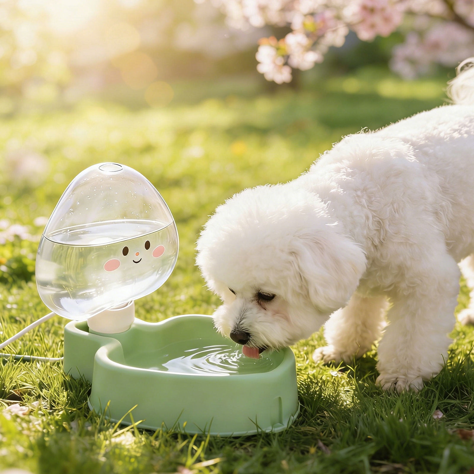 Pgyong Portable Pet Water Bottle with Bowl, Leak-Proof Outdoor Water ...