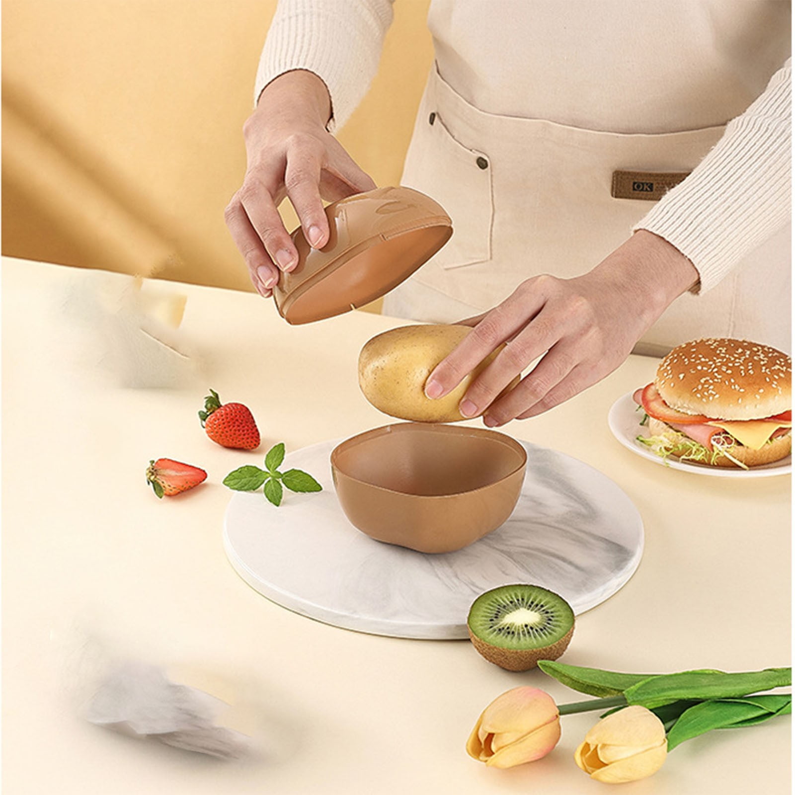 Pgyong Potato Organiser Food Storage Box Fruit Vegetable Storage Box ...