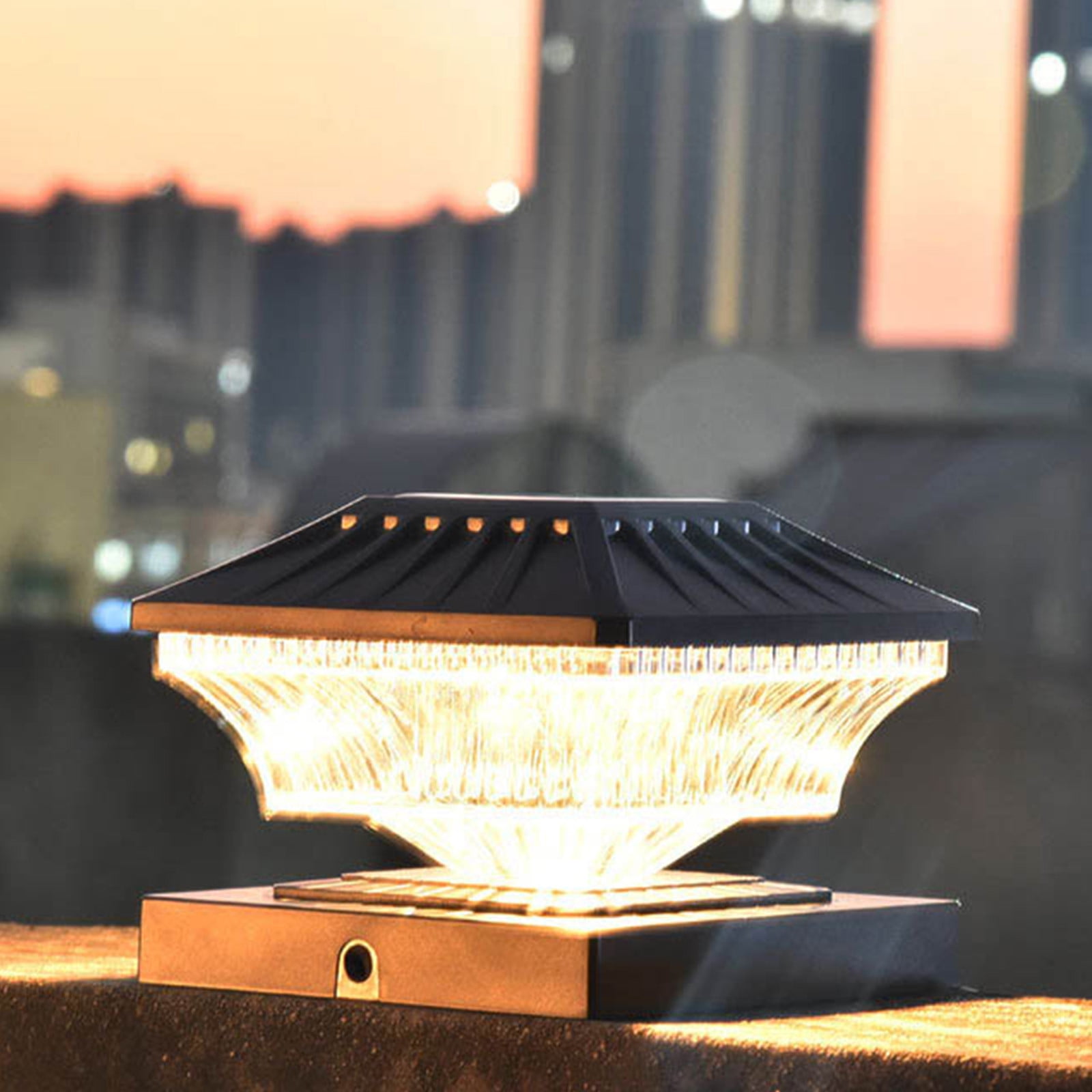 Pgyong Solar Pillar Lamp Villa Door Pillar Lamp Outdoor Courtyard Lamp ...