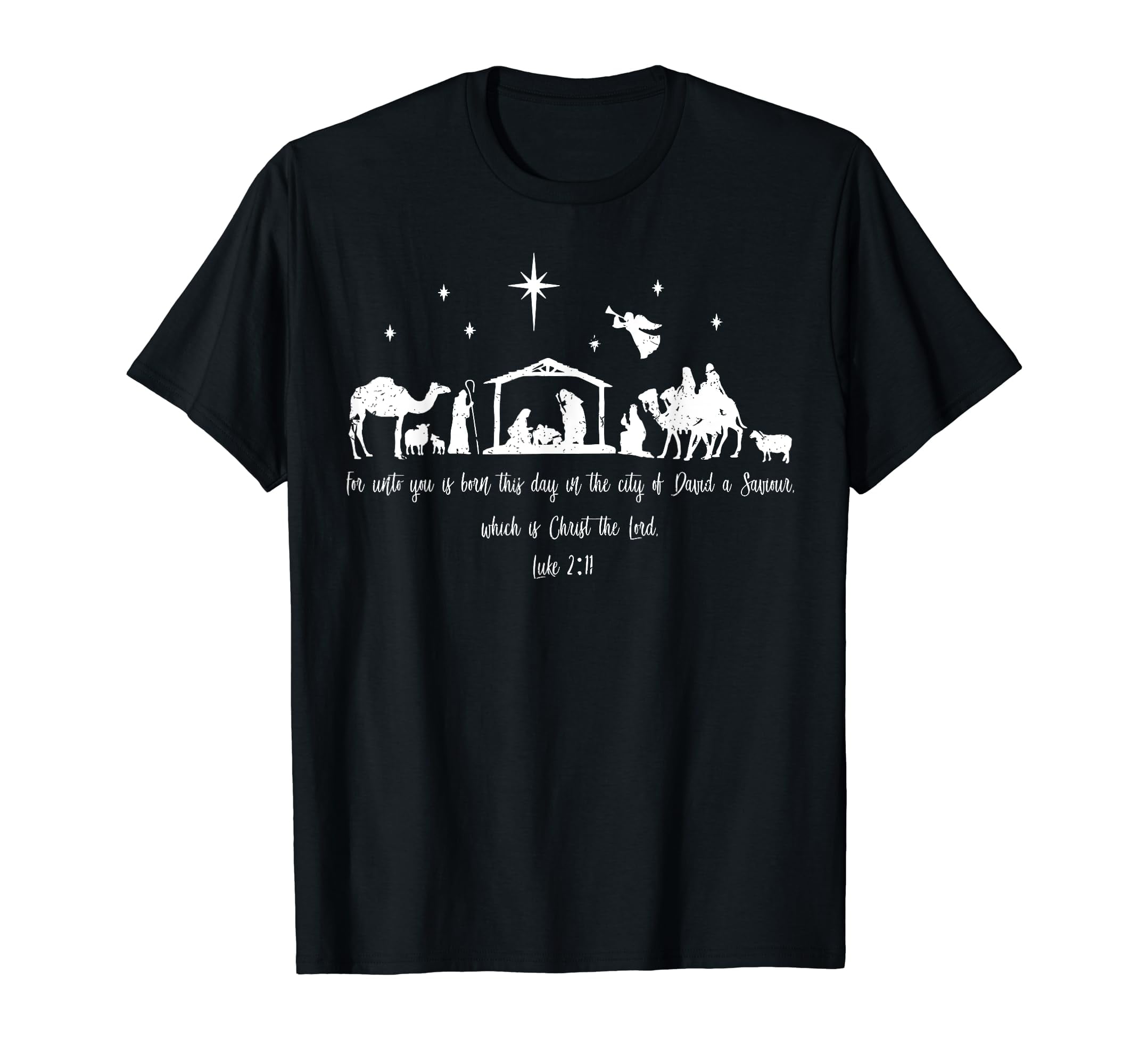 Ph Christian Bible Costume Christmas Nativity Luke 2:11 T-Shirt ...