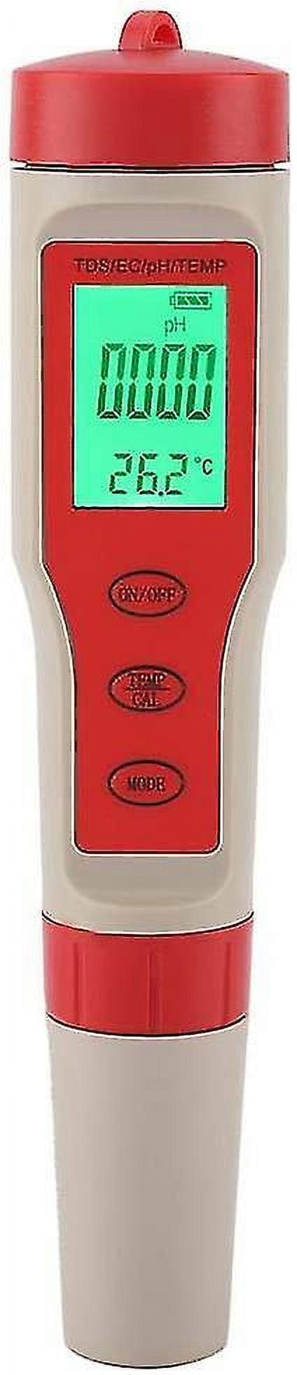 Ph Meter, Professional 4 In 1 Portable Digital Tds Ph Ec Temp Meter ...