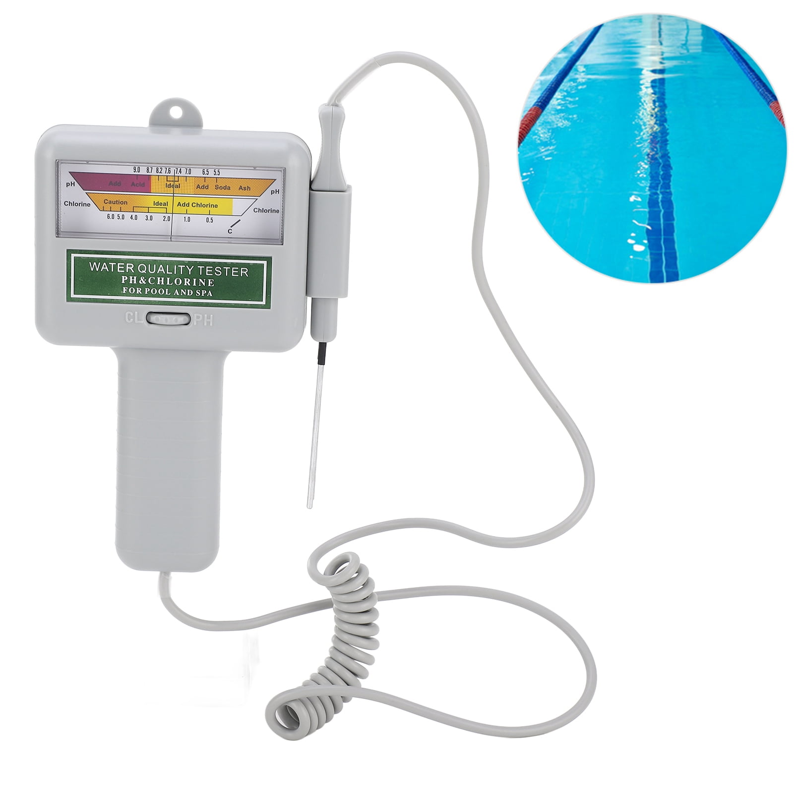 Ph Monitor, Ph Level Tester Large Screen Display Water Quality Tester ...