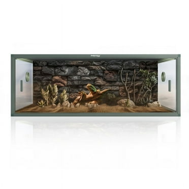 PawHut 29 Gallon Reptile Terrarium W/ Top Opening Windows & Air Vents ...