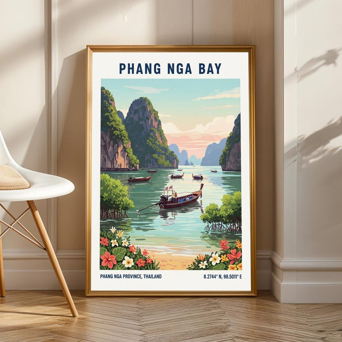 Phang Nga Bay Art Print: Tropical Southeast Asian Landscape, Unframed ...