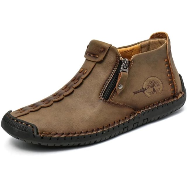 Phanile Mens Shoes, Men's Outdoor Comfy Arch Support Waterproof Walking Shoes, Orthopedic ...