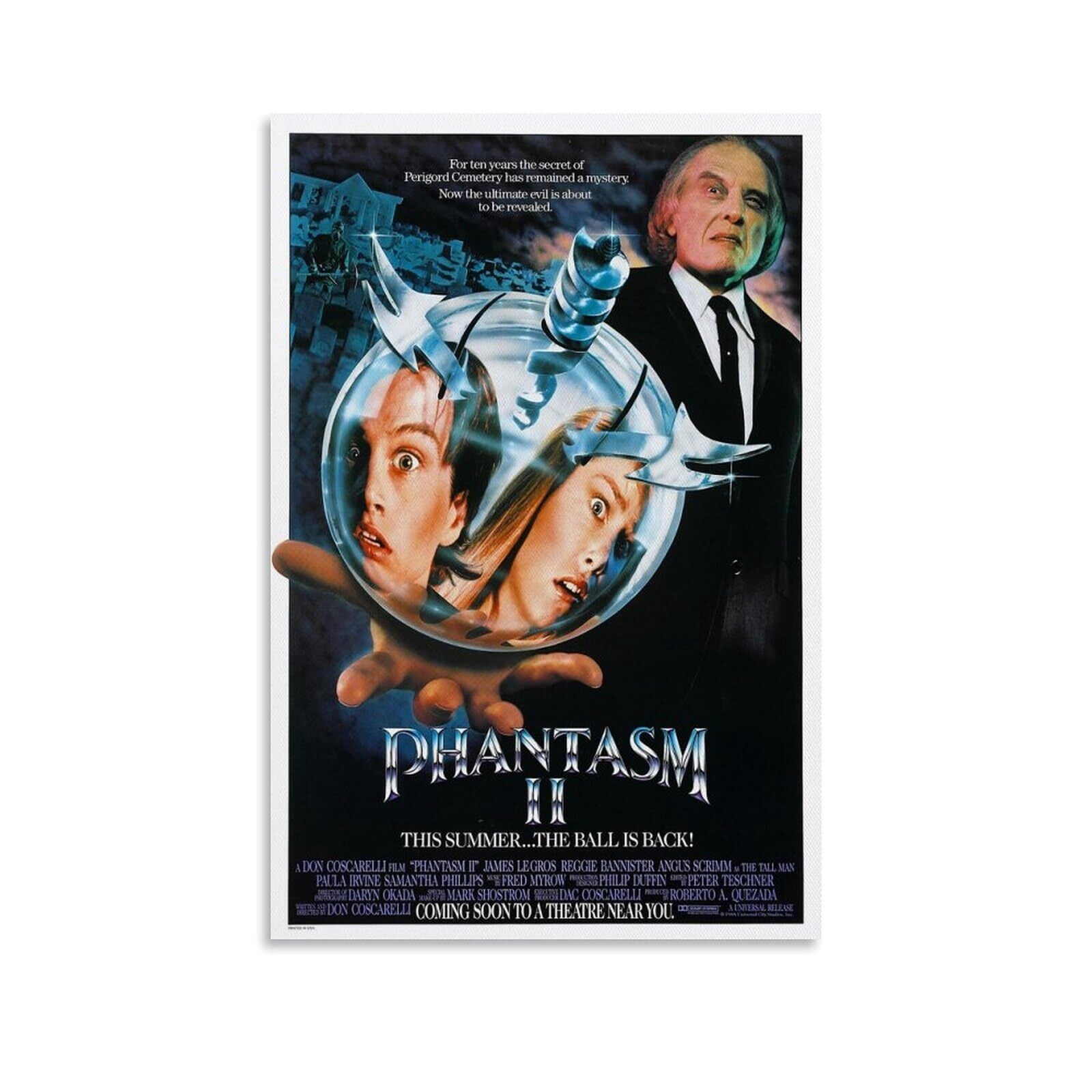 Phantasm II 1988 Movie Poster Canvas Art Posters for Room Aesthetic And ...