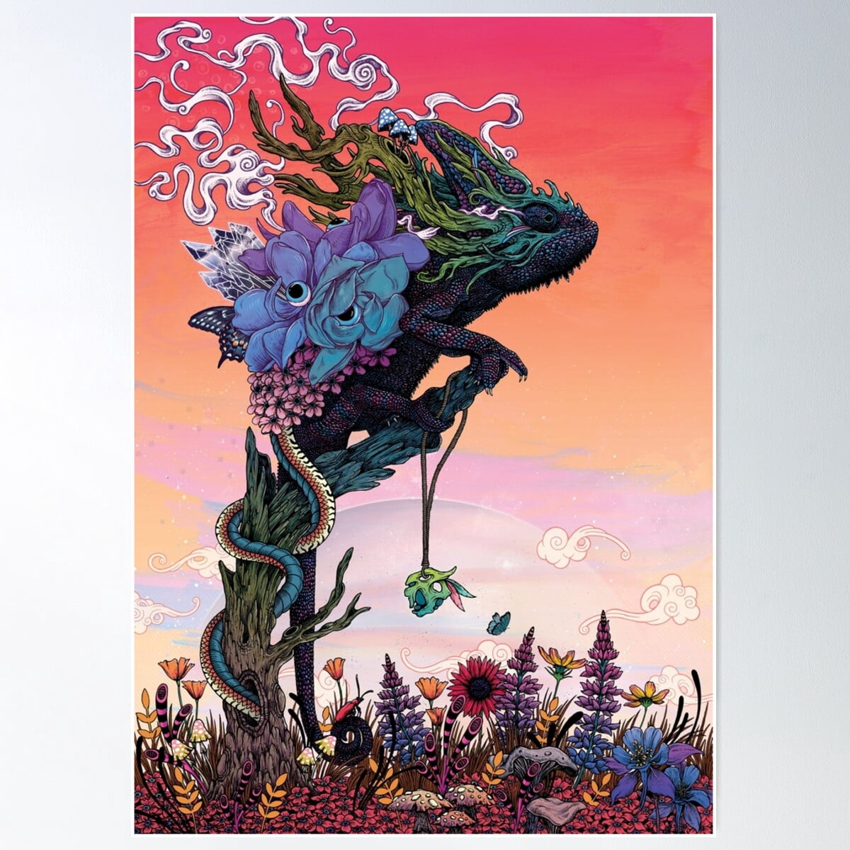 Phantasmagoria Poster Wall Art, Modern Wall Decor For Living Room ...