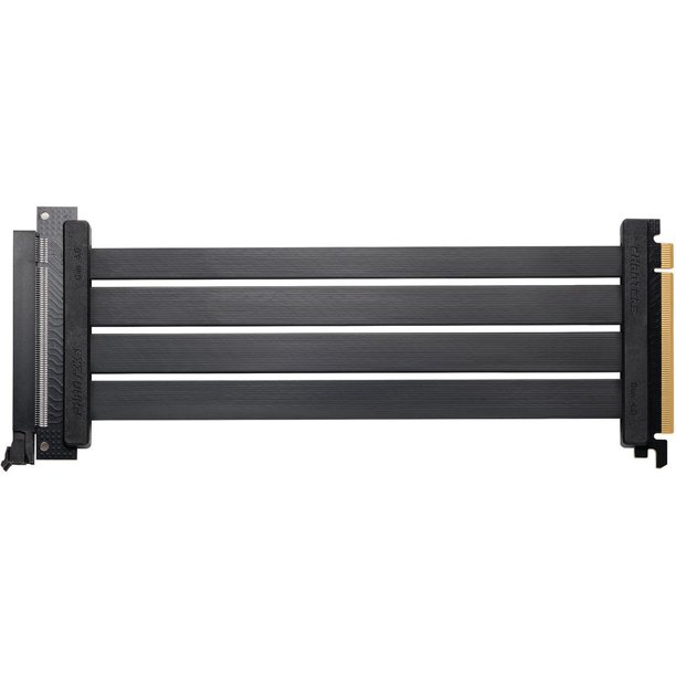 Phanteks 300mm Flat Line PCI-E gen 4.0 x16 Rise Cable, 180° Adapter ...