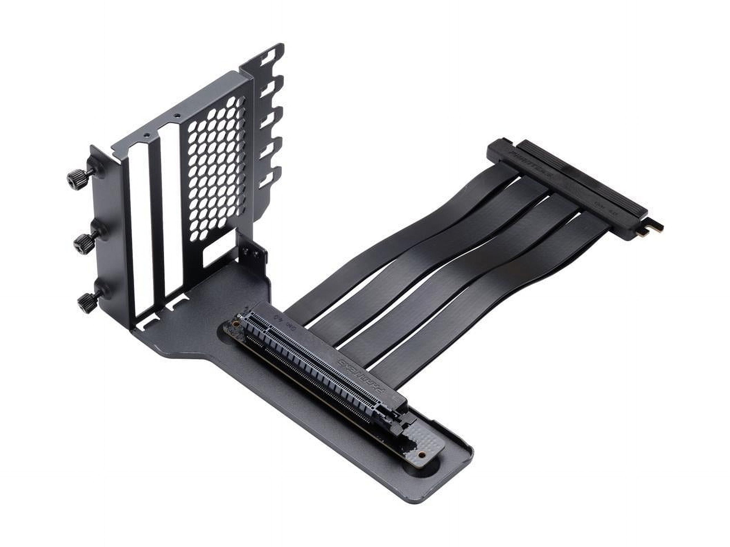 Phanteks Gen4 Vertical GPU Bracket, PCI-E Gen4 x16 Riser Cable, Black ...