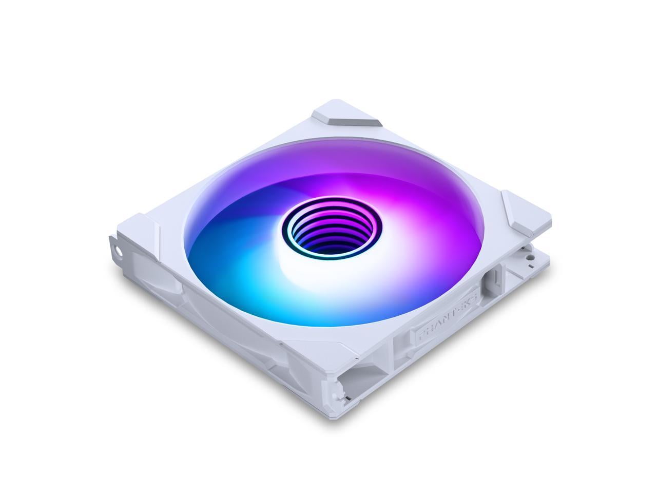 Phanteks PHF140M25R 140mm ARGB Reversed Blade Case Fan White - Walmart.com