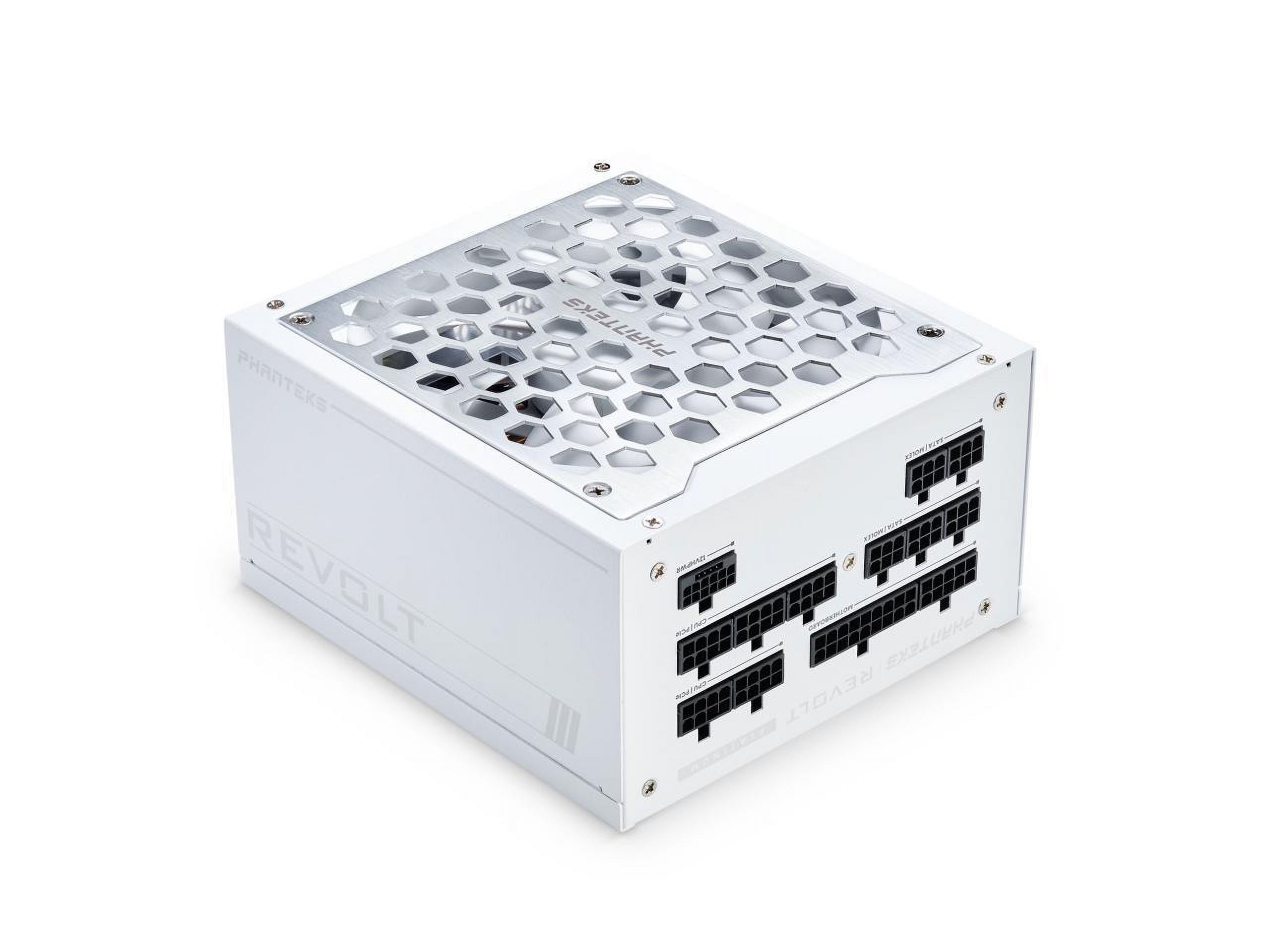 Phanteks Revolt 1000W White, 80PLUS Platinum, Fully Modular, ATX 3.0 ...