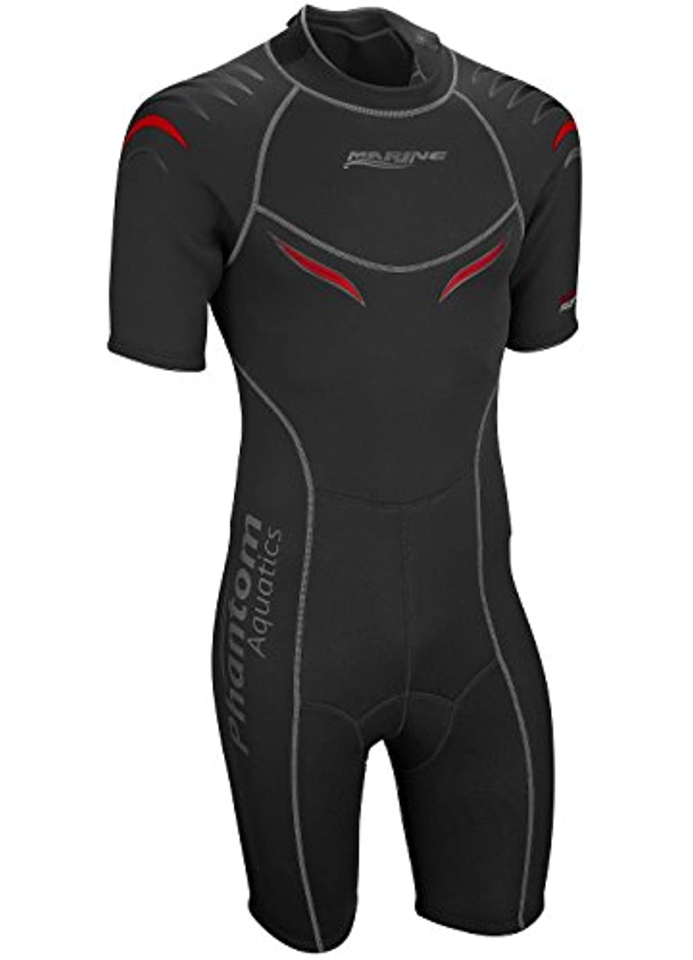 Phantom Aquatics Men's Superior Flex Neoprene Wetsuit Short Sleeve ...