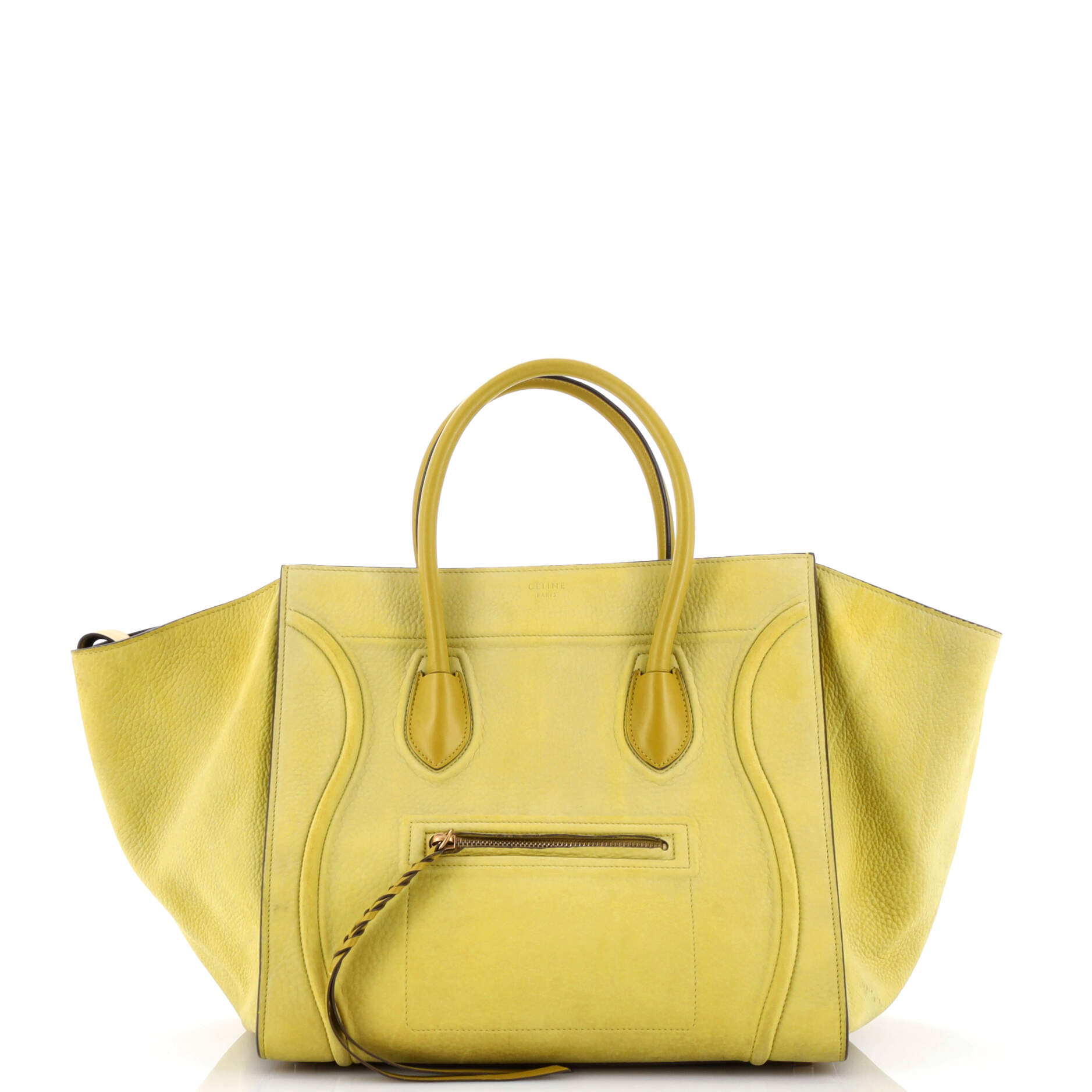 Pre-Owned Phantom Bag Grainy Leather Medium By Rebag - Walmart.com