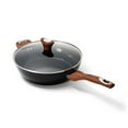 Phantom Chef 11" Non Stick Wood Handle Deep Fry Pan, Black - Walmart.com
