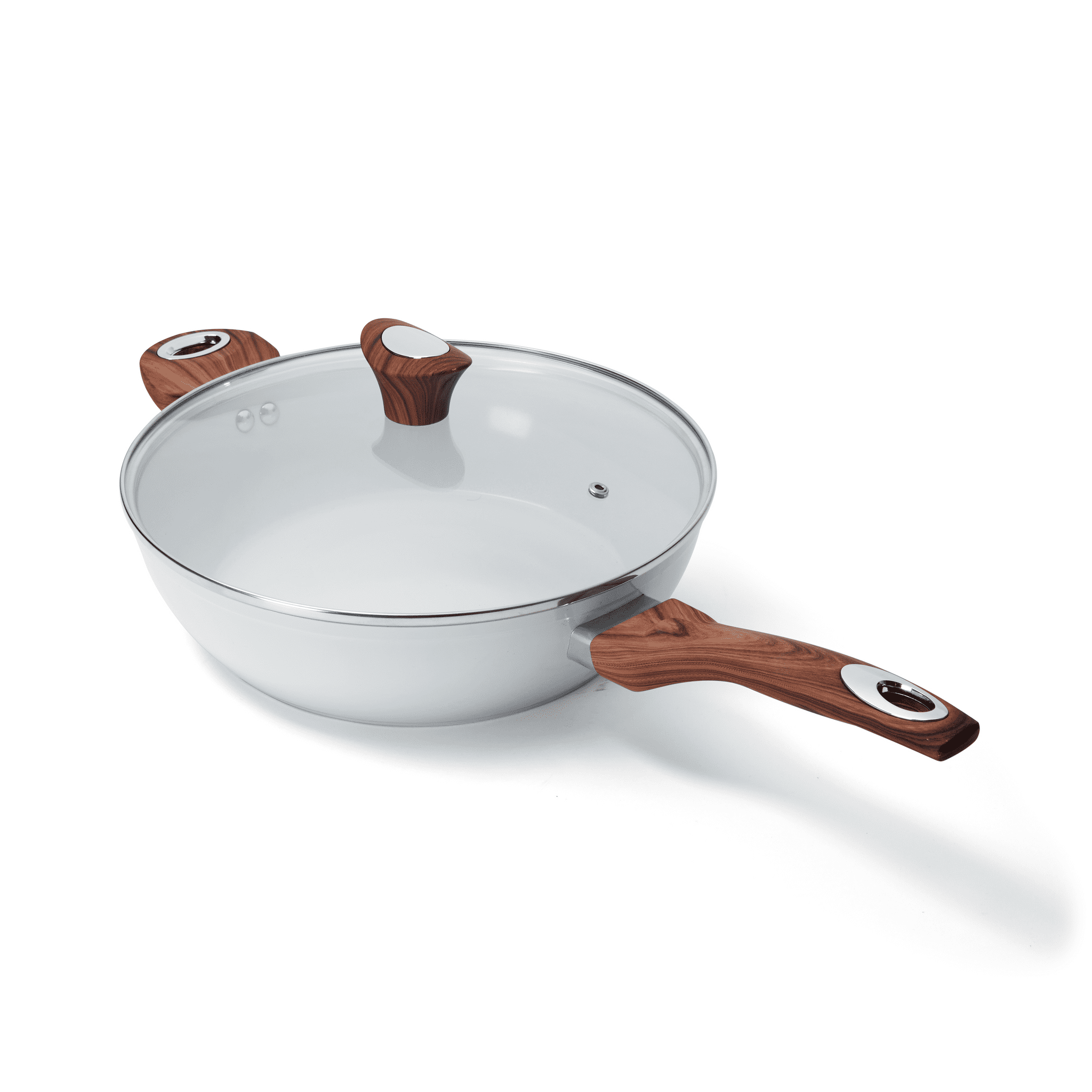 Phantom Chef 11 inch Deep Frypan With Lid -Gray - Walmart.com