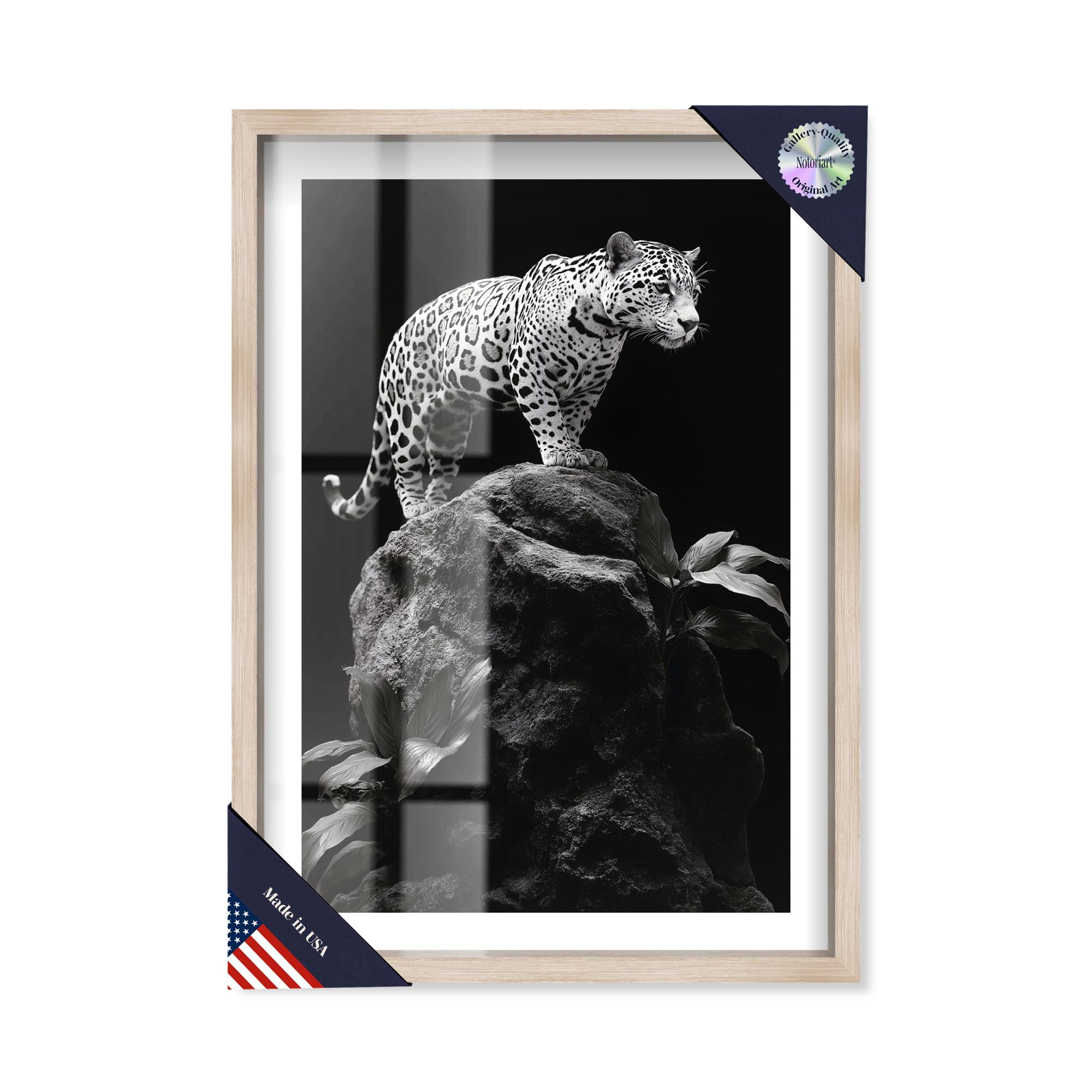 Phantom Feline I Shadowbox Print Animal Art Prints by Notoriart, Blonde ...