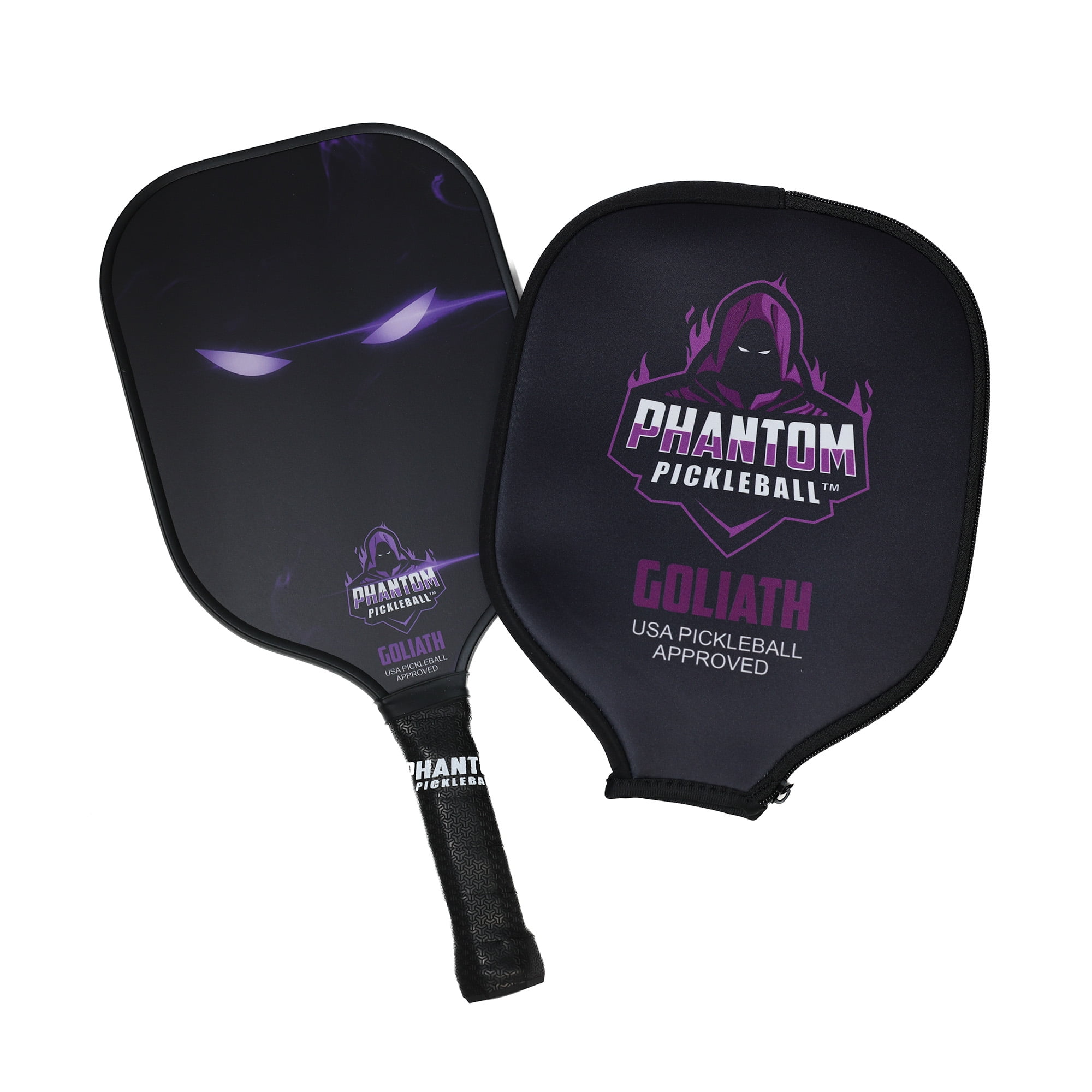 Phantom Pickleball - Goliath (Purple) 16mm T800 Carbon Fiber Pro ...