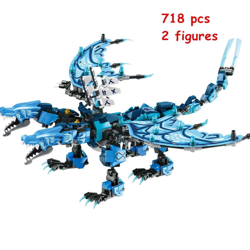 Phantom Ninja Ice Water Series Double-Headed Element Dragon Building ...