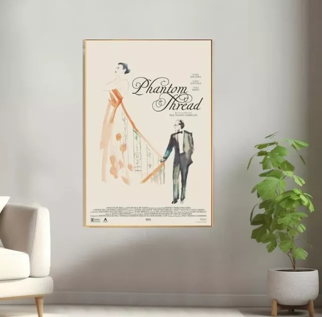 Phantom Thread Movie Poster, Wall Art Painting Living Room Bedroom ...