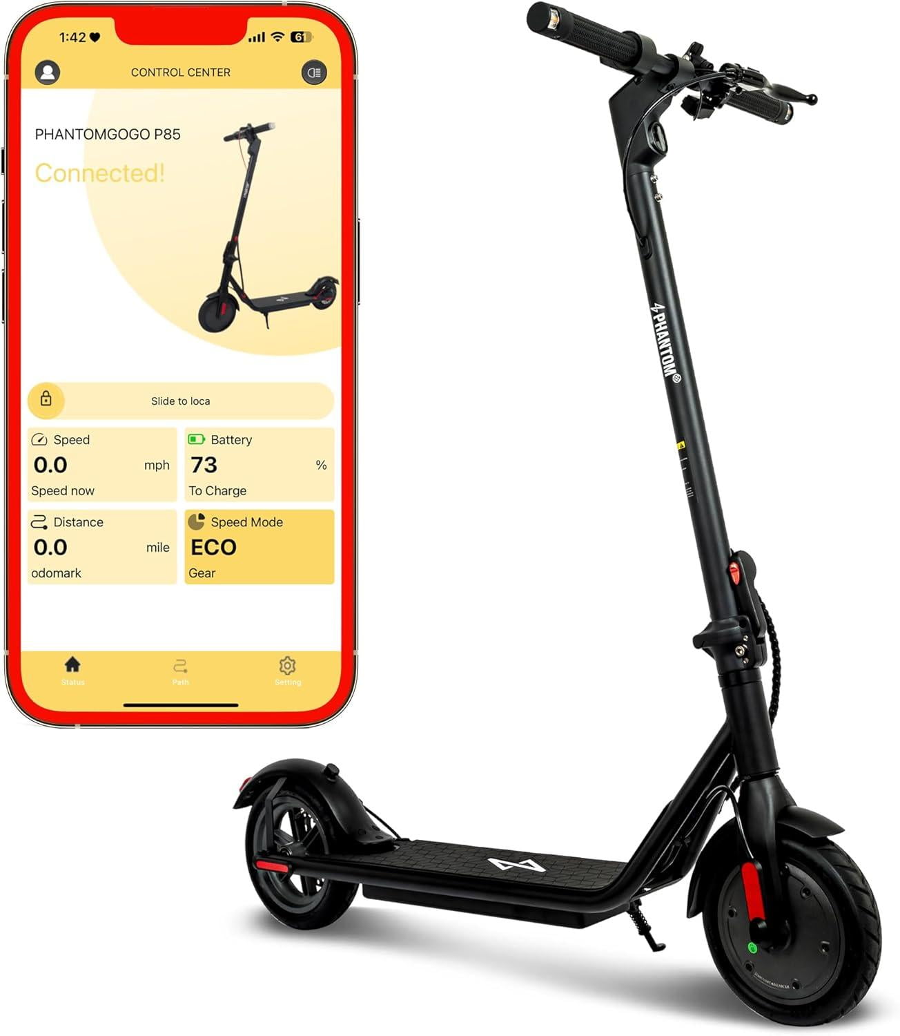 Phantomgogo Electric Scooter for Adults Scooters Kids Foldable E ...