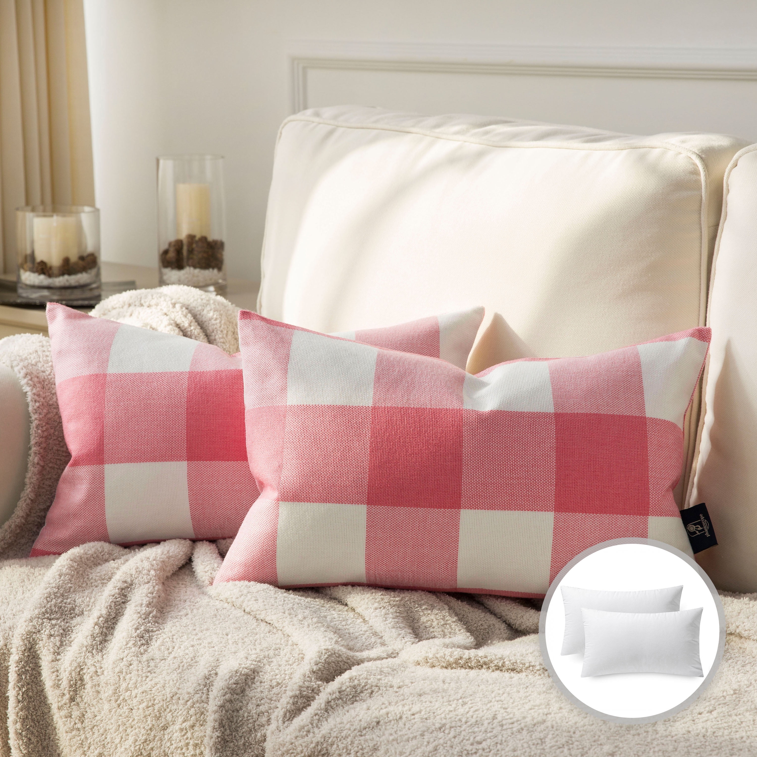 Phantoscope Buffalo Checker Plaids Series Cushion Decorative Throw ...