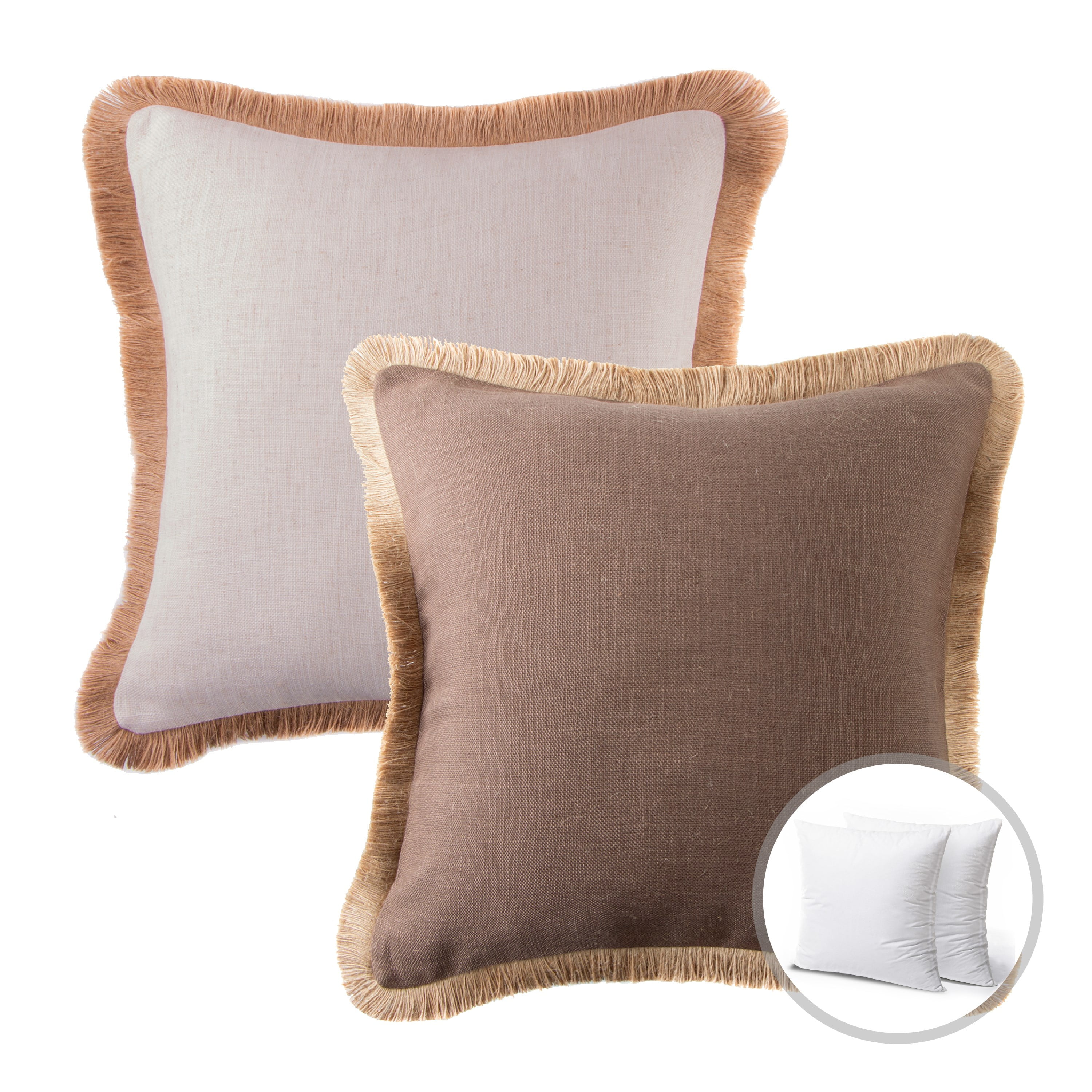 Phantoscope Christmas holiday Decorative Throw Pillow Bundle Set, Linen ...