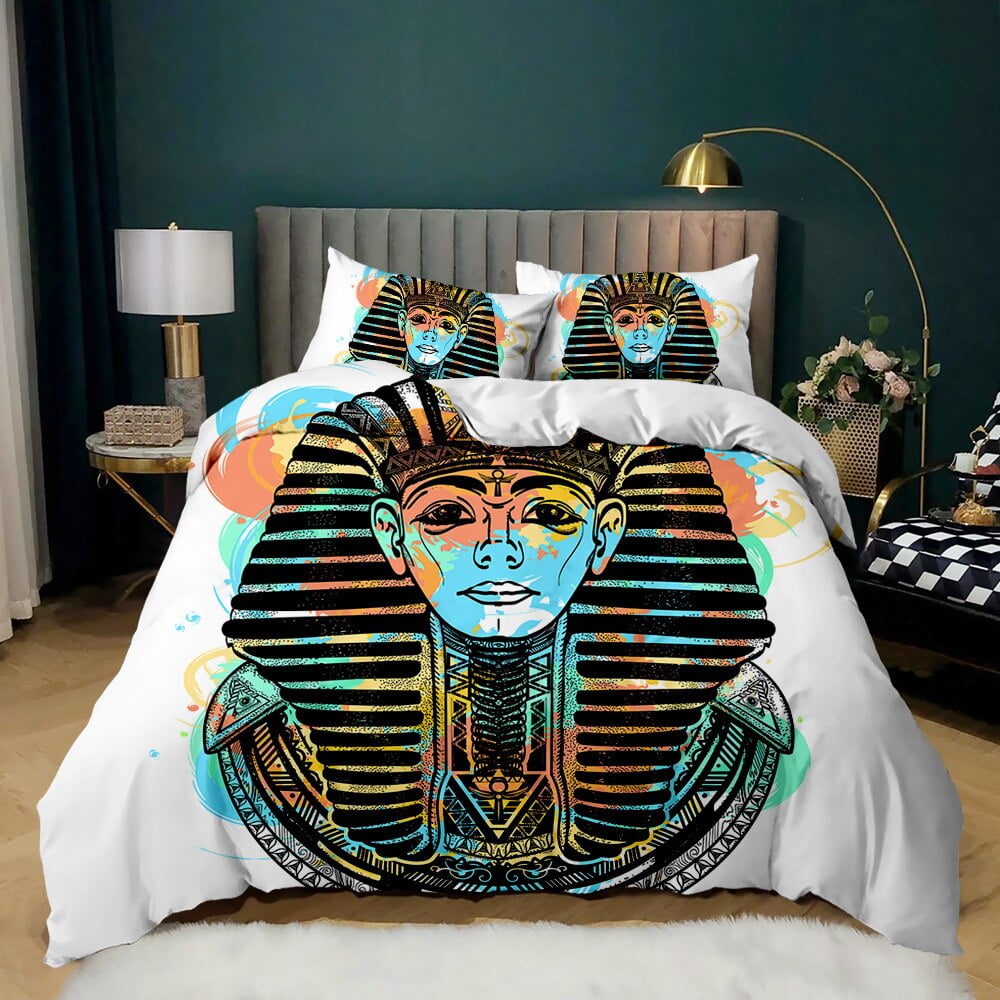 Pharaoh Ancient Egypt Tribe for Adult Women Boy Egyptian Pyramid Duvet ...