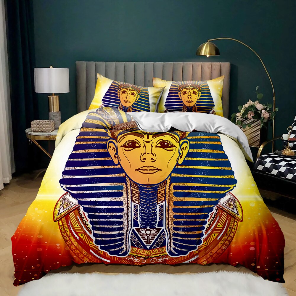 Pharaoh Ancient Egypt Tribe for Adult Women Boy Egyptian Pyramid Duvet ...