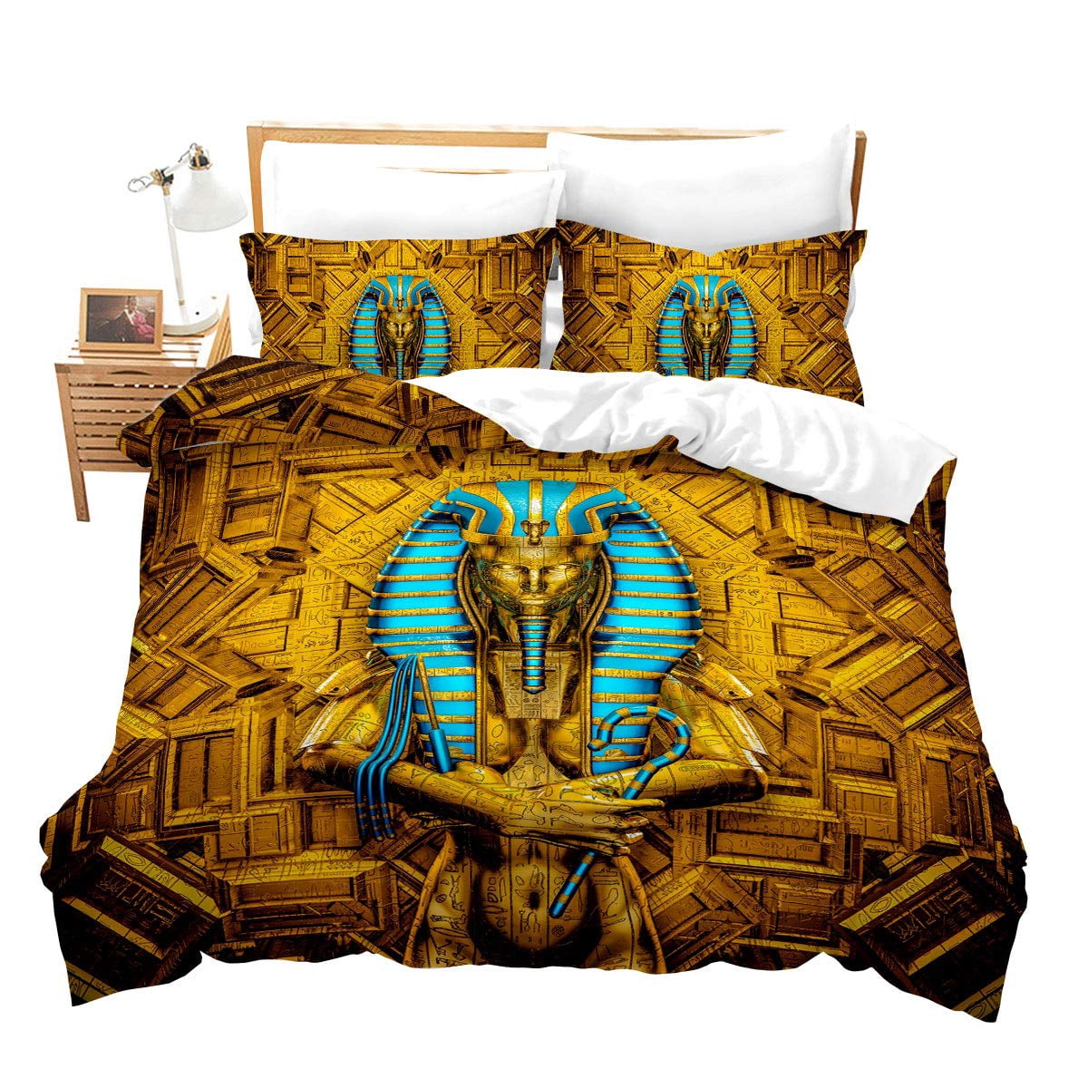 Pharaoh Ancient Egypt Tribe for Adult Women Boy Egyptian Pyramid Duvet ...