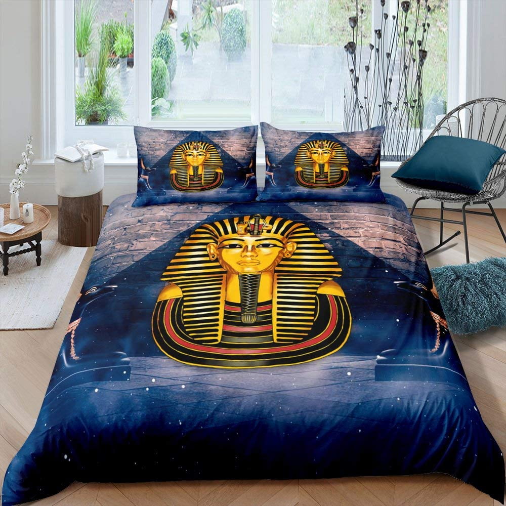 Pharaoh Ancient Egypt Tribe for Adult Women Boy Egyptian Pyramid Duvet ...