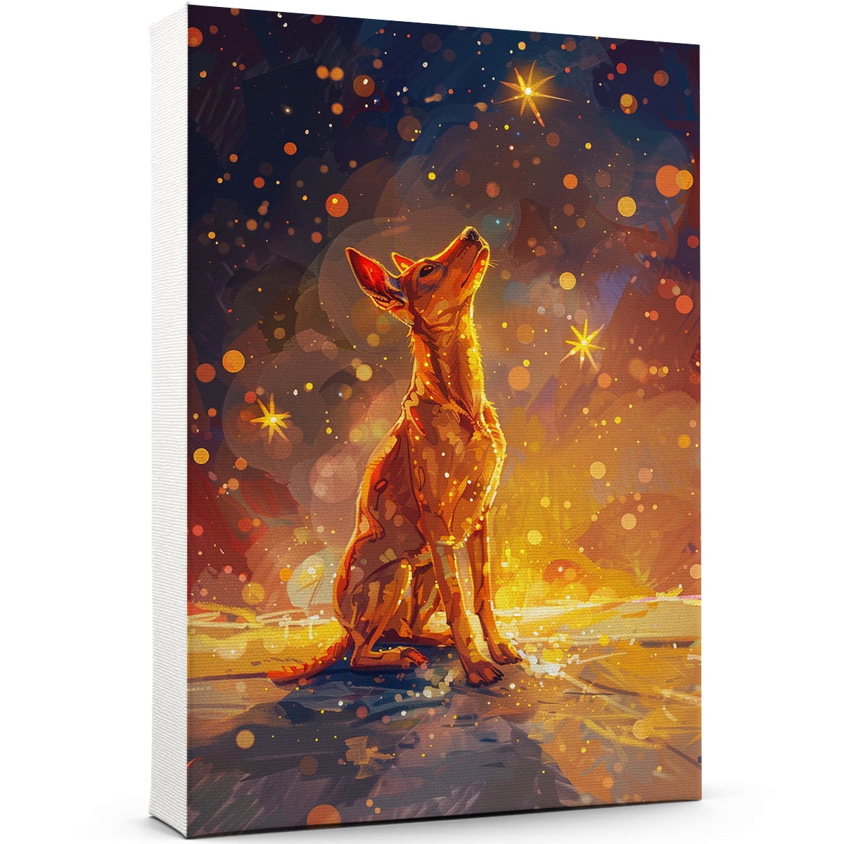Pharaoh Hound Dog Art Print Canvas, Dog Canvas Wall art Dog Decor ...