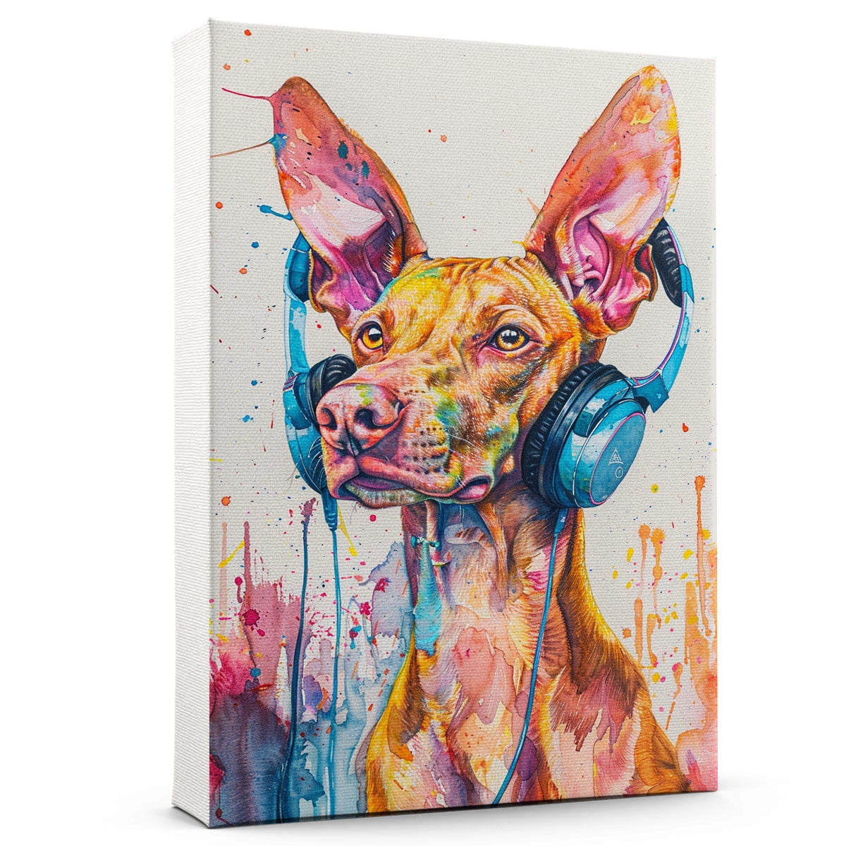 Pharaoh Hound Dog Painting Pictures Wall Decor Framed Canvas Prints ...