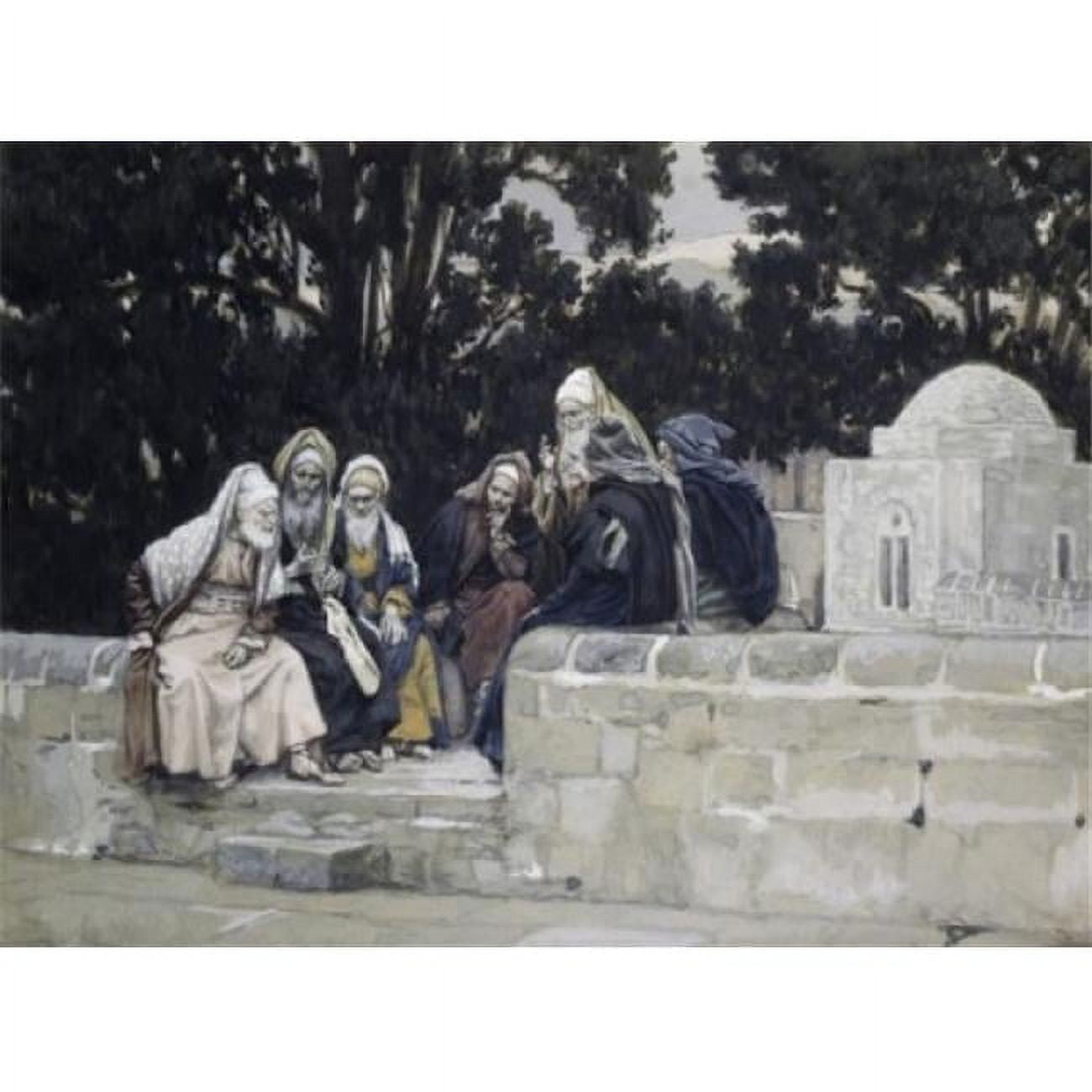 Pharisees & Herodians Take Counsel Against Jesus James Tissot 1836-1902 ...
