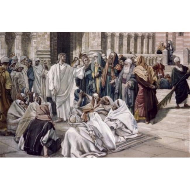 Pharisees Question Jesus James Tissot 1836-1902 French Poster Print ...